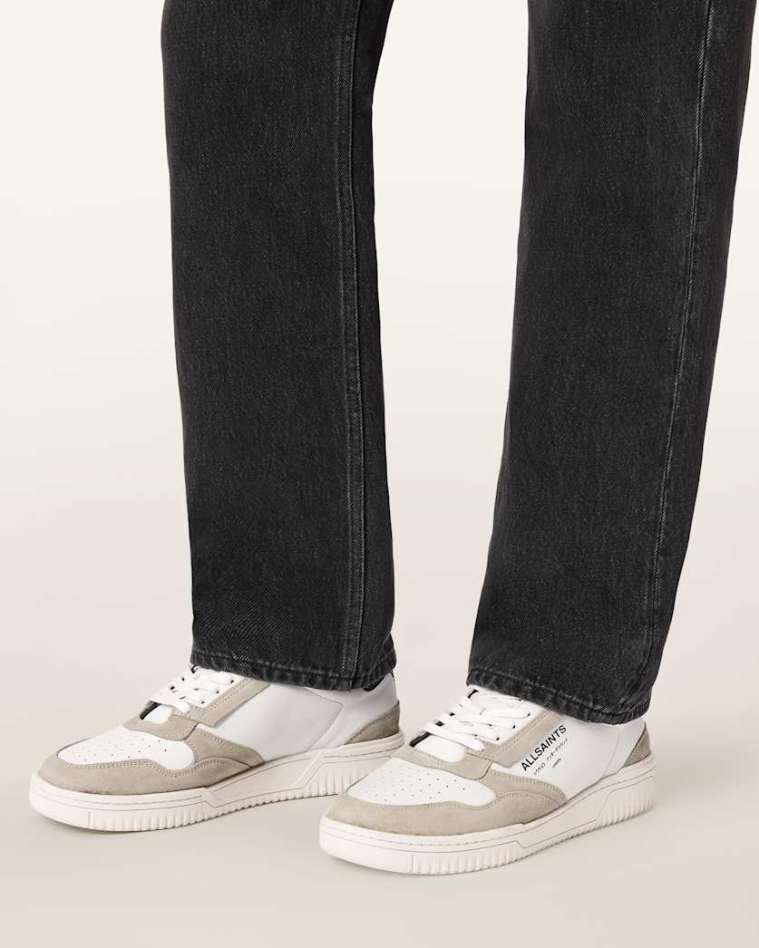 Regan Low Top Sneakers CHALK WHITE/BLACK | ALLSAINTS US